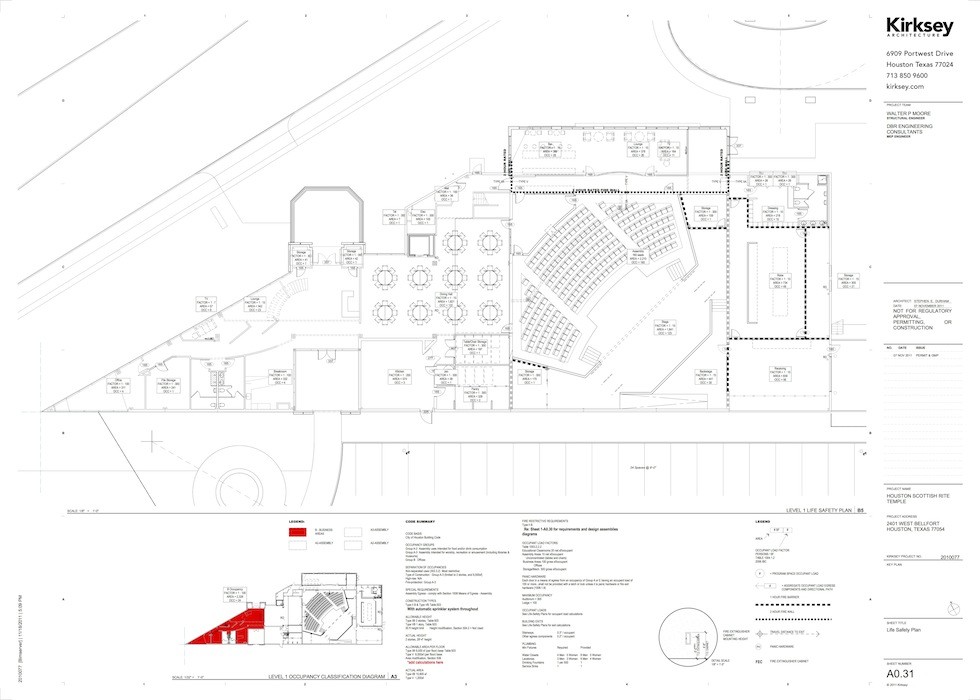 houston scottish rite drawing set : gregg kalba aia portfolio