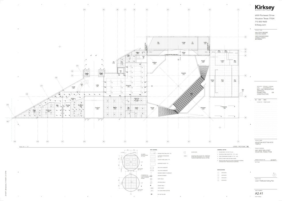 houston scottish rite drawing set : gregg kalba aia portfolio