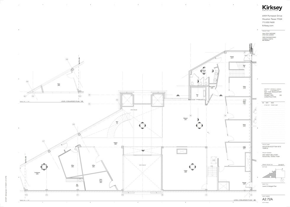 houston scottish rite drawing set : gregg kalba aia portfolio